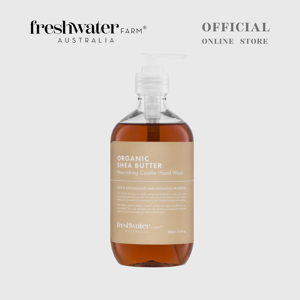เจลล้างมือ FRESHWATER FARM Organic Shea Butter Nourishing Castile Hand ...