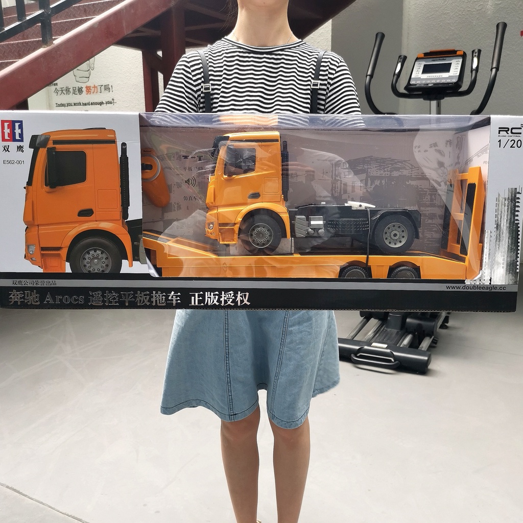 รถบรรทุกRC Trailer Truck Car Model 2.4Ghz Construction Tractor Trailer ...