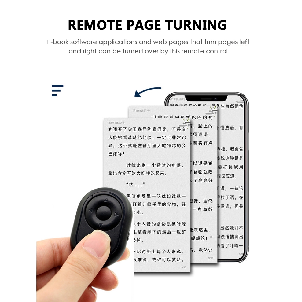 【ใหม่】 Bluetooth Remote Control Button Wireless Controller Self-timer Camera Shutter Release ...