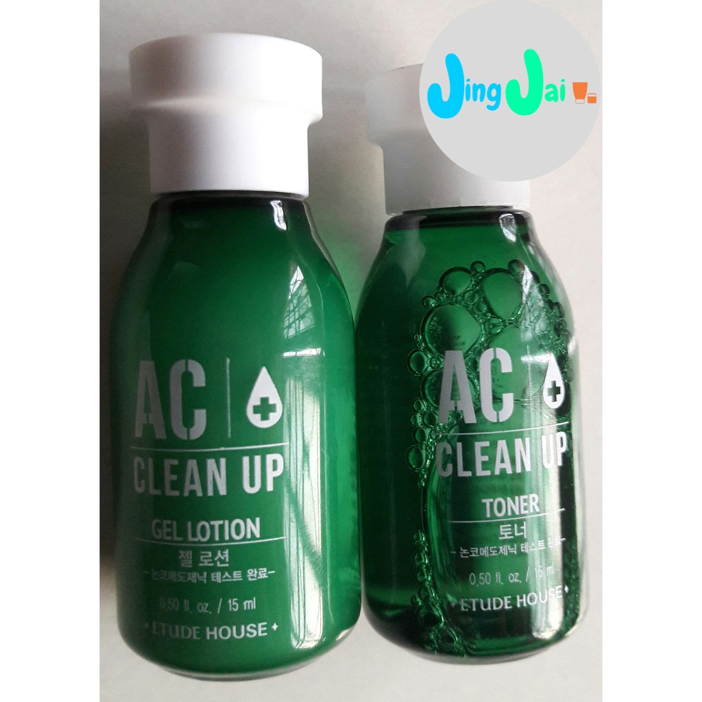 เซต Etude AC Clean Up Toner & Gel Lotion | Shopee Thailand