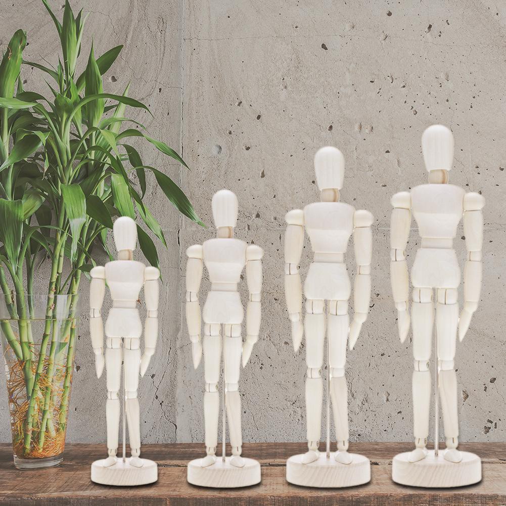 WF Movable Handmade Wooden Limbs Human Figure Model Artist Sketch Draw ...