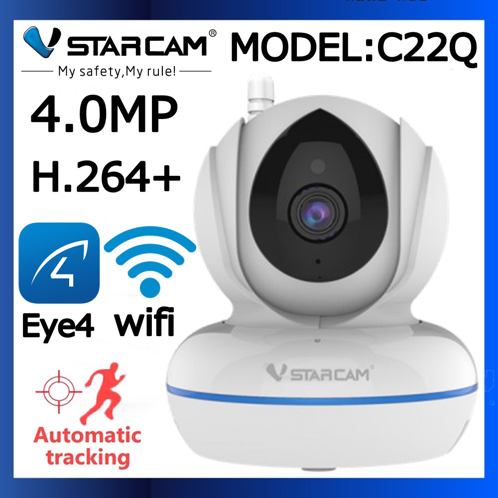 กล้องรักษาความปลอดภัย Vstarcam C22Q 4MP Camera Wi-fi Baby Monitor ...