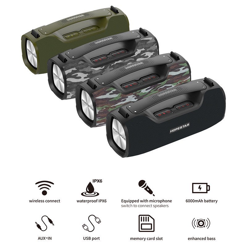 SP MOBILE ลำโพงบลูทูธ Hopestar A6 Pro เสียงดีเบสแน่น เสียงดังกระหึ่ม ...