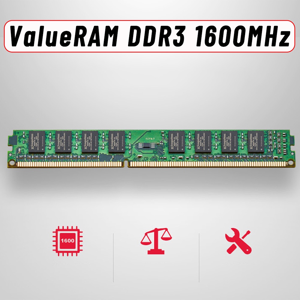 【Local Stock】Kingston Desktop memory KVR DDR3 1600MHz 4GB 8GB RAM 100% ...