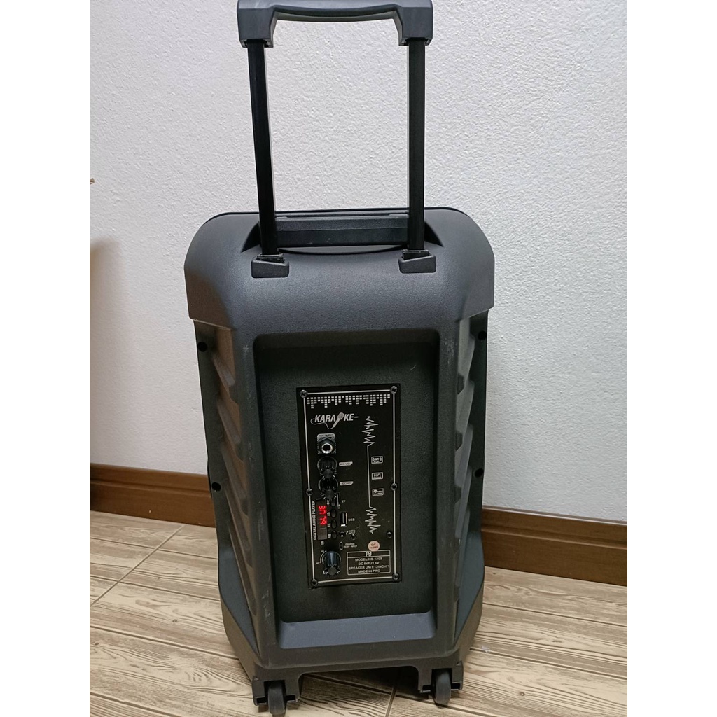 ลำโพงล้อลาก 12 นิ้ว รุ่น NS-1205 (Bluetooth) เบสแน่น ร้องคาราโอเกะ ...