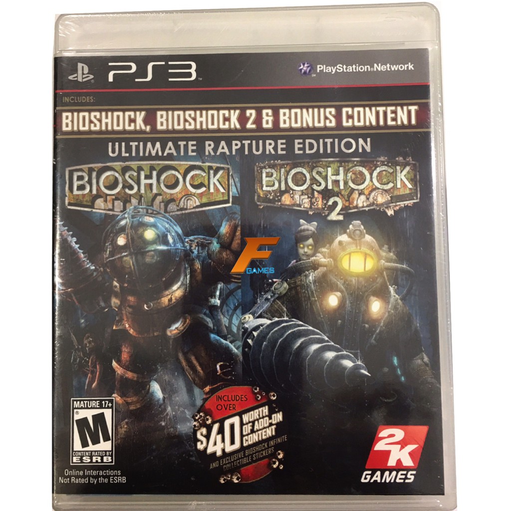 PS3 BioShock Ultimate Rapture Edition ( Zone 1 / us / English ) แผ่น ...