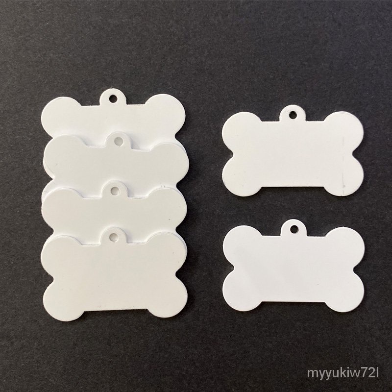 Sublimation Blank Dog Tag Stamping Blank Tag Pendants Bone Shape ...
