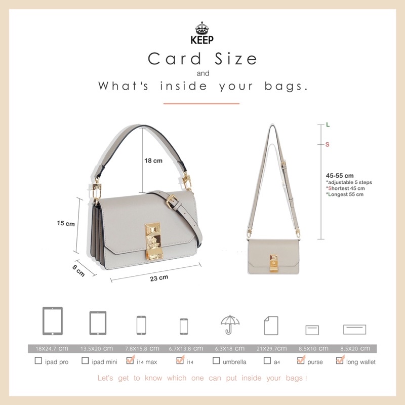 พร้อมส่ง สินค้าขายดี KEEP รุ่น Perry bag กระเป๋าสะพายข้าง - keepbag_official - ThaiPick