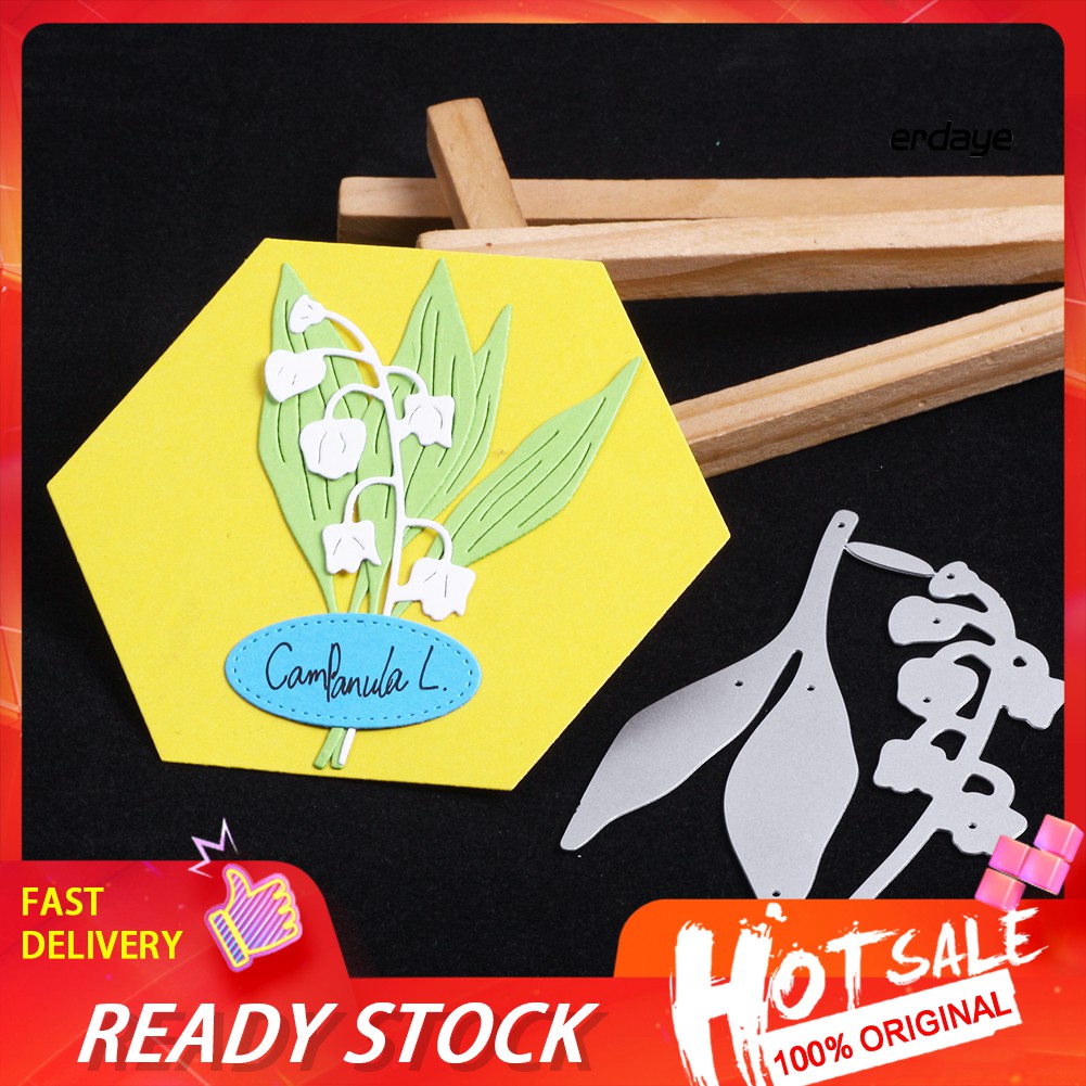 Erdleaf Flower แผ่นแม่แบบตัดลาย Diy สําหรับตกแต่งสมุดกระดาษการ์ด ...