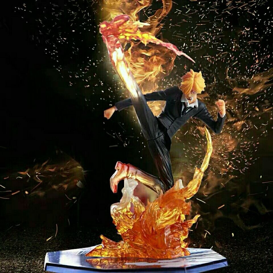 【พิเศษ】One Piece Luffy Hand Do Fire Fist Ace Ghost Slash Sauron Sanji ...