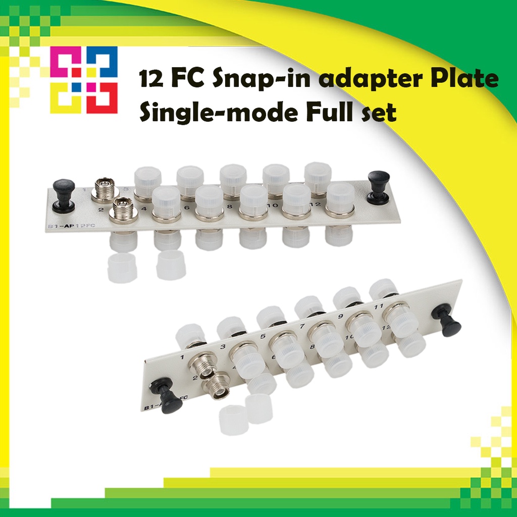 12 FC Snap-in adapter Plate Single-mode Full set | Shopee Thailand