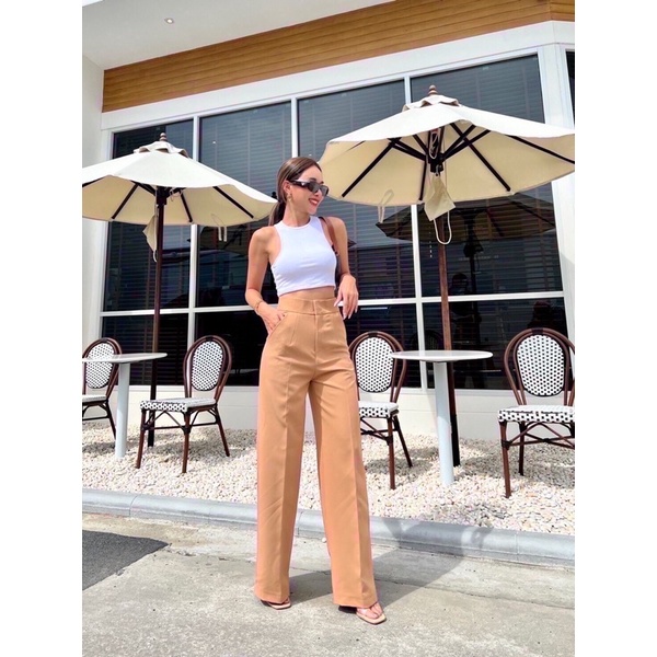 102 - Dolores high-waist pant ป้าย promthong - promthong.official ...