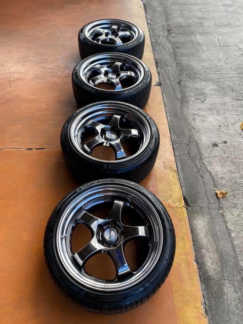 ขายล้อแท้ W work S1 ขอบ18” สภาพ99% + ยาง Pirelli 03/20 วิ่งมา300โล ...