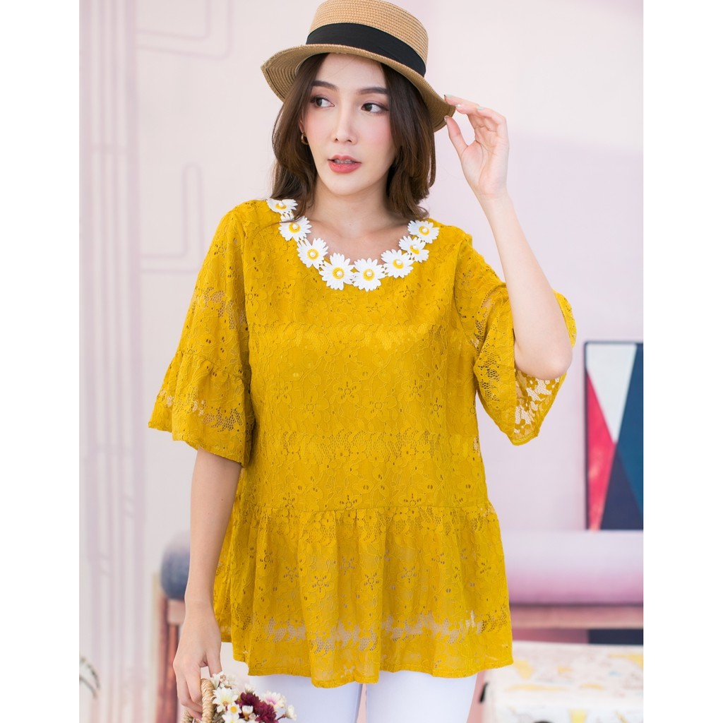 เสื้อลูกไม้ เสื้อคุณแม่ เสื้อผ้านิ่ม เสื้อสาวอวบ เสื้อสตรี เสื้อใส่ออก ...
