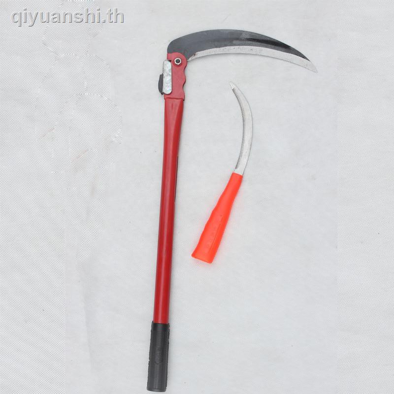 เครื่องมือการเกษตร ☃㍿Scythe cutting grass big farm tool wood bending ...