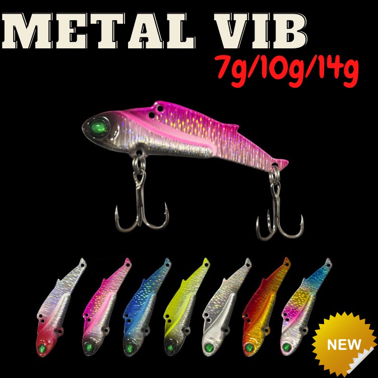 เหยื่อปลอม งานกระสูบฝูง กระดี่เหล็ก 7g10g14g ตกปลา อินทรี ตกปลาทะเล Metal Vib ปลาช่อน ...