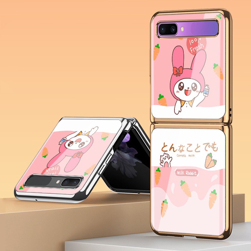 Z Flip เคสโทรศัพท์มือถือพิมพ์ลายกระต่ายน่ารักสําหรับ Samsung Galaxy Z ...