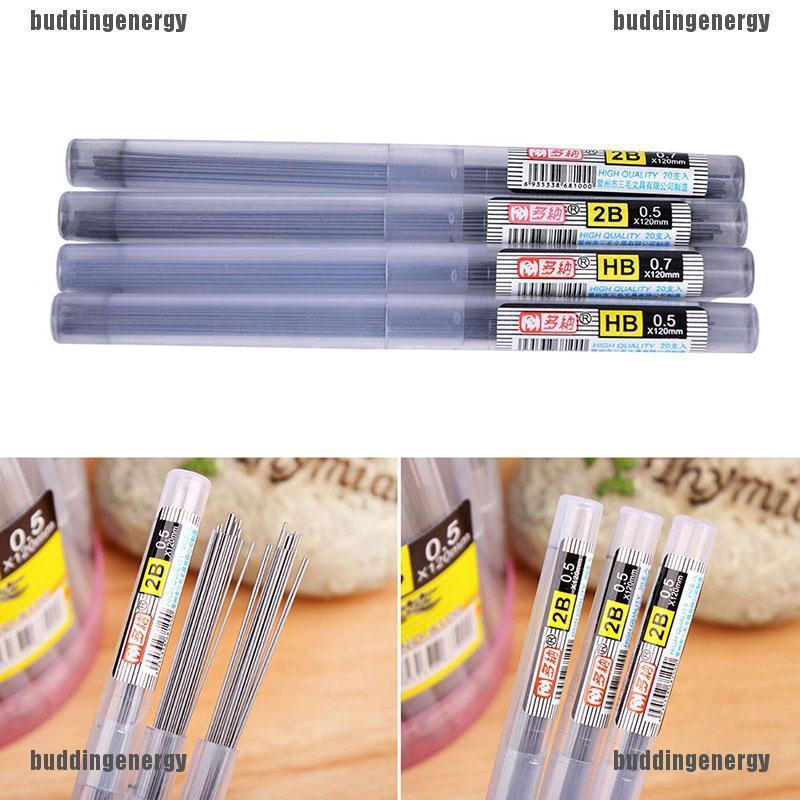 [Outdoor&Home]2Pcs HB/2B Lead Refills Tube 0.5mm/0.7mm with Case for ...