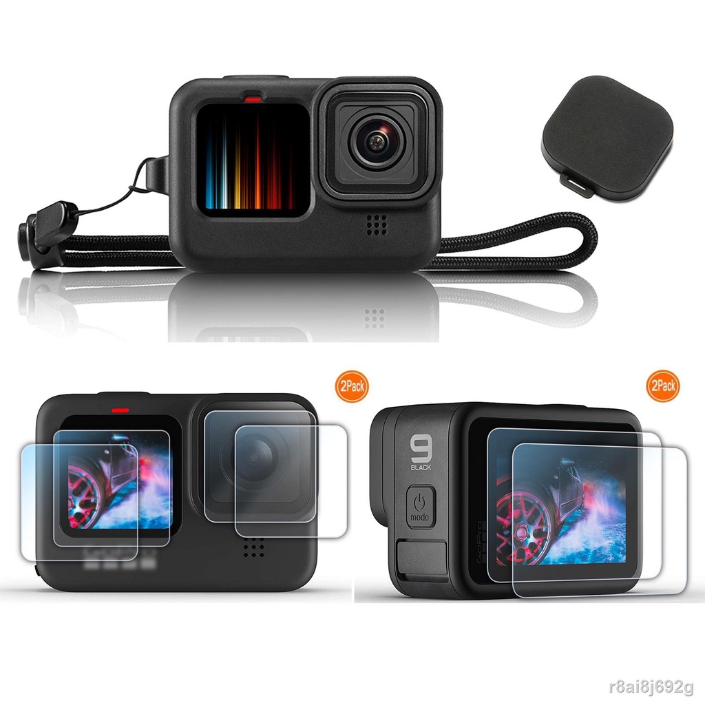 RGJQ GoPro Tempered Glass Lens + Screen Protectors ฟิล์มกระจกป้องกันรอย ...