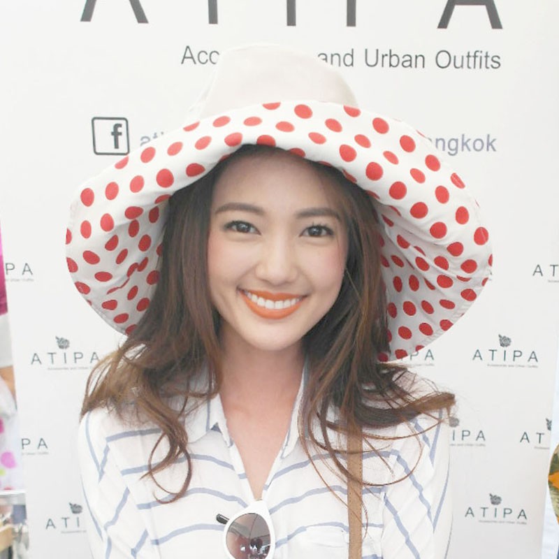 ATIPA Polka Dotti Red (Signature ATP Hat) หมวกปีกกว้างลายจุด Classic ...