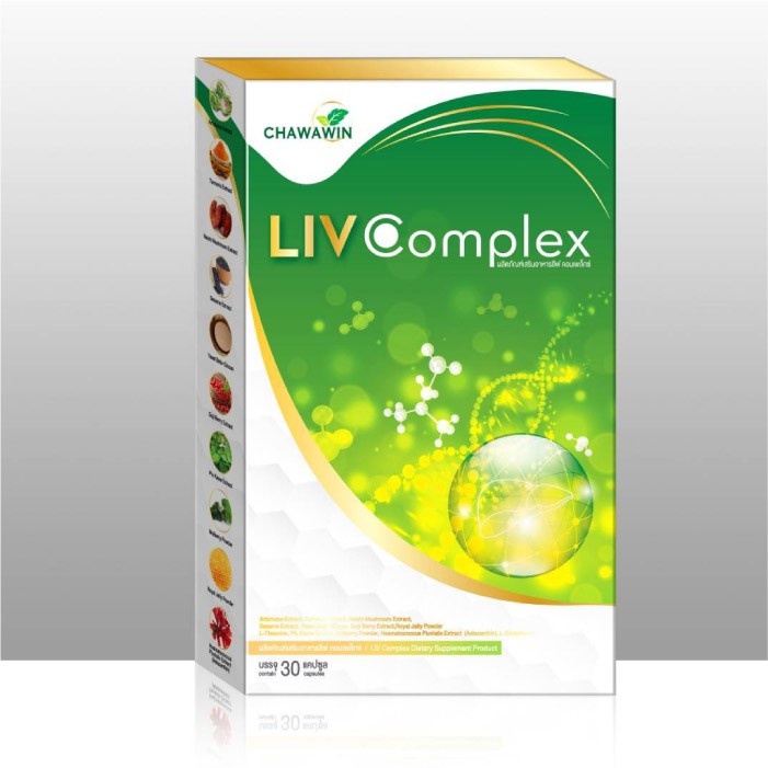LIV Complex ลีฟ คอมเพล็กซ์ ผลิตภัณฑ์เสริมอาหาร บำรุงตับ ขับสารพิษ และ ...