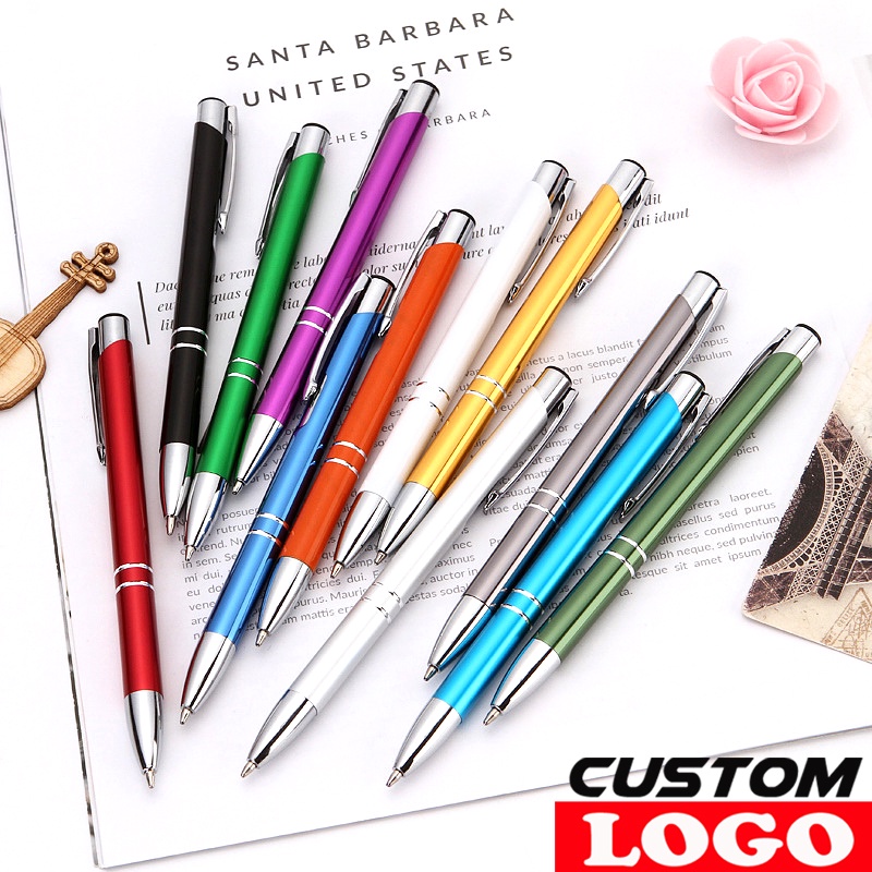 50pcsLot 12 Colors Business Ballpoint Pen Stationery Ballpen Novelty ...