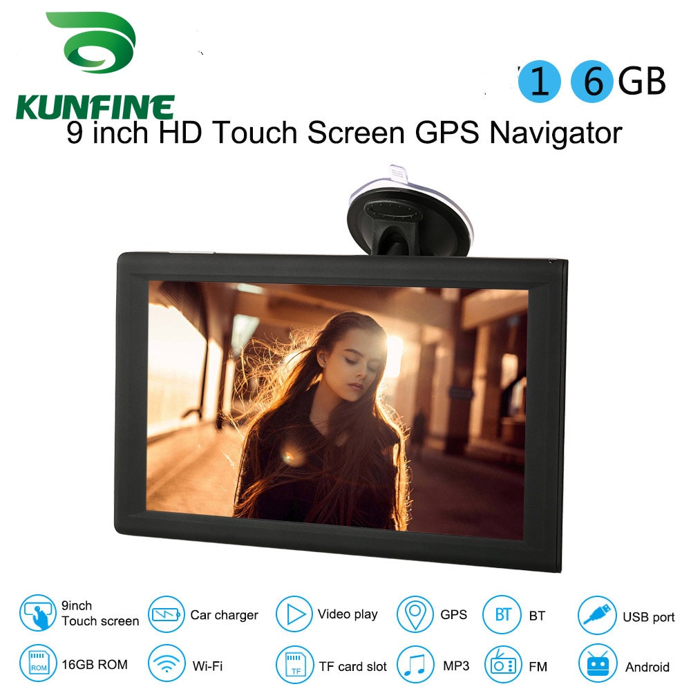 9 inch Touch Screen Android Car GPS Navigation 16GB DDR512M DVR Video ...