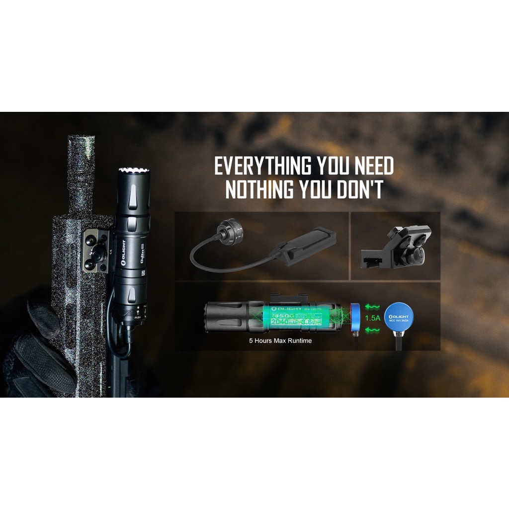 ไฟฉาย Olight Odin Mini 1250LM พร้อมแบตเตอรี่ ชาร์จแบบแม่เหล็ก ...