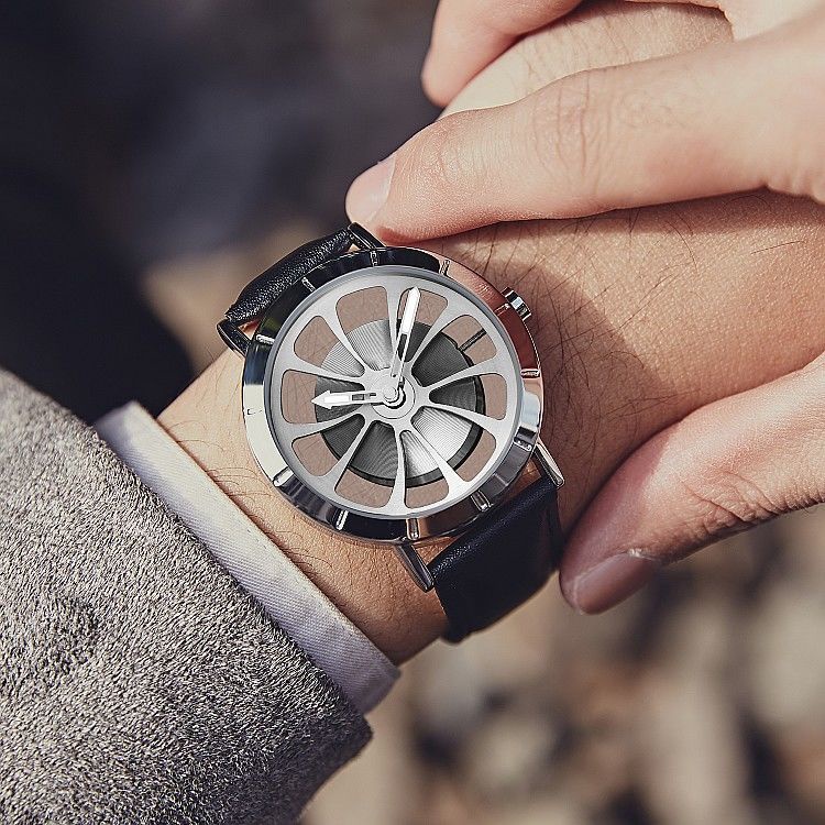 ยาว Ruisi นาฬิกาชายสีดำเทคโนโลยีเย็นครอบงำ vibrato สุทธิสีแดงกันน้ำ ...