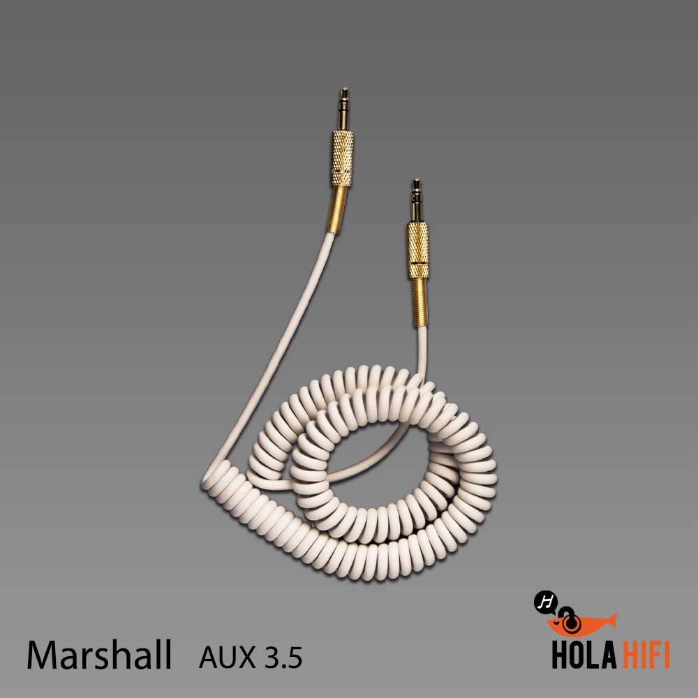 Marshall AUX Cable 3.5mm สาย AUX Marshall 3.5มม สีขาว (ของแท้) | Shopee ...