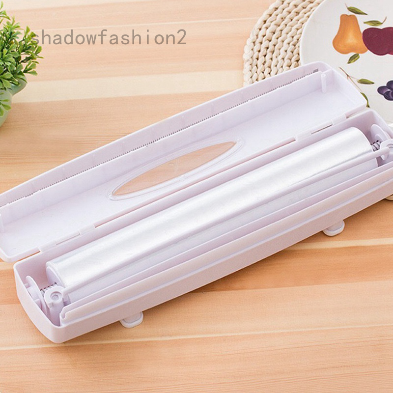 Kitchen supplies daily life wraptastic cling film cutter cutting box ...