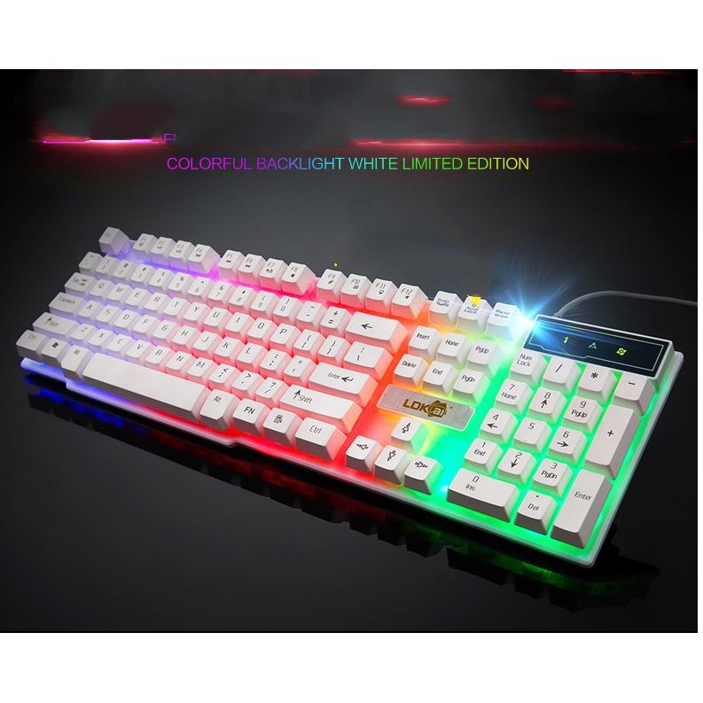 Ready Stock USB Wired Backlight Gaming Keyboard Keypad Mechanical Feel ...