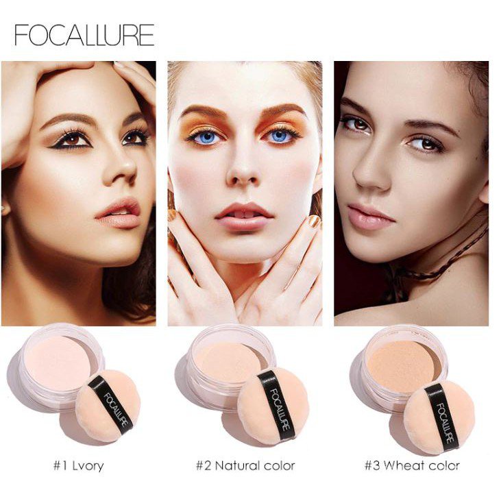 Focallure Face Makeup Loose Powder Foundation Setting Skin Finishing ...