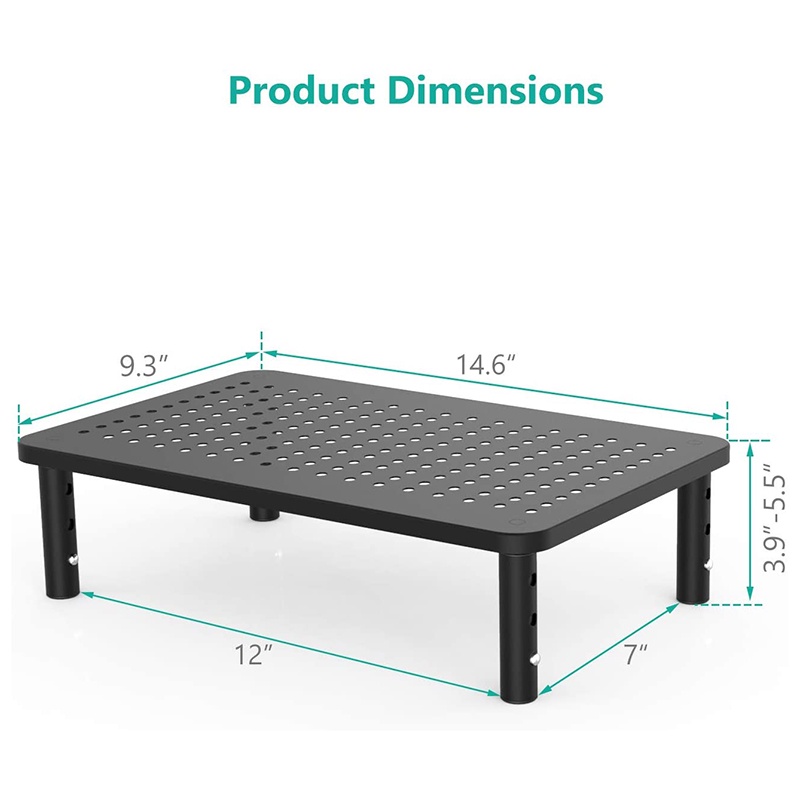 Monitor Stand Riser For Computer Laptop Printer Notebook And Screen ...