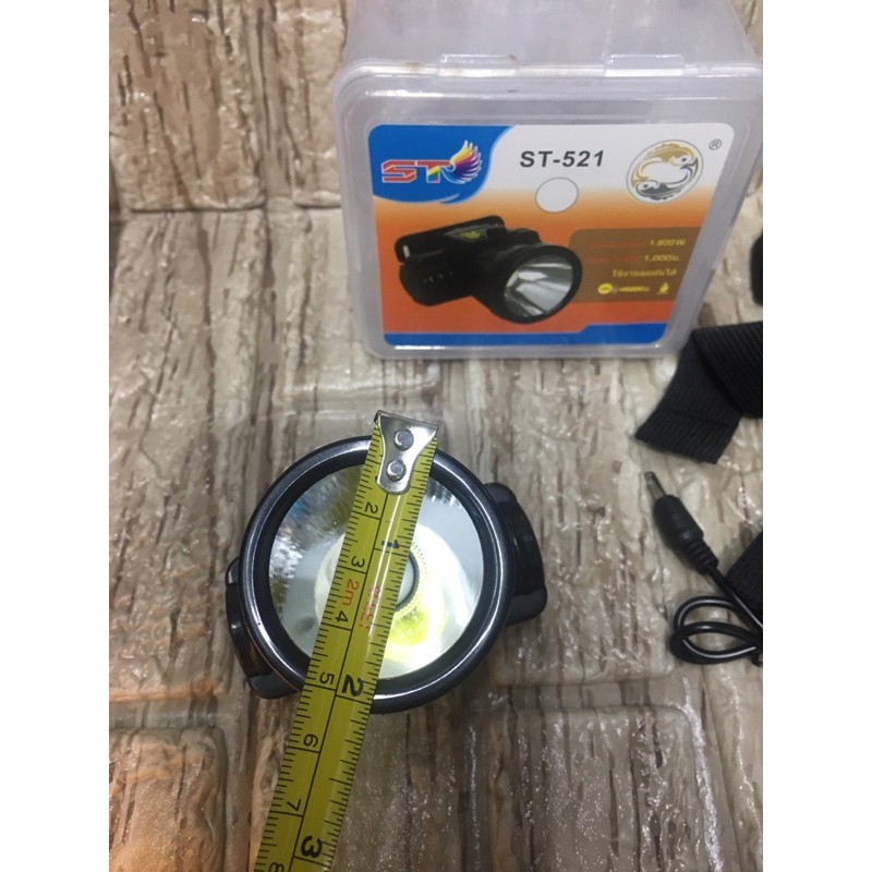 ไฟฉายคาดหัว แบตเตอรี่ลิเธียม ST 552 ปรับหรี่ ST 521 ปุ่มกดขนาดเล็ก ไฟฉายติดศรีษะ หัวไฟ กรีดยาง ...