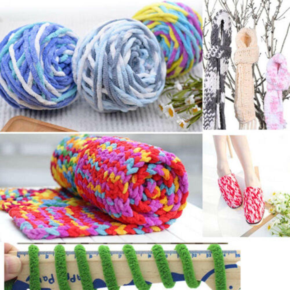 LILAC New Knitting Wool Hight Quality Chunky Crochet Cotton Yarn 100g ...