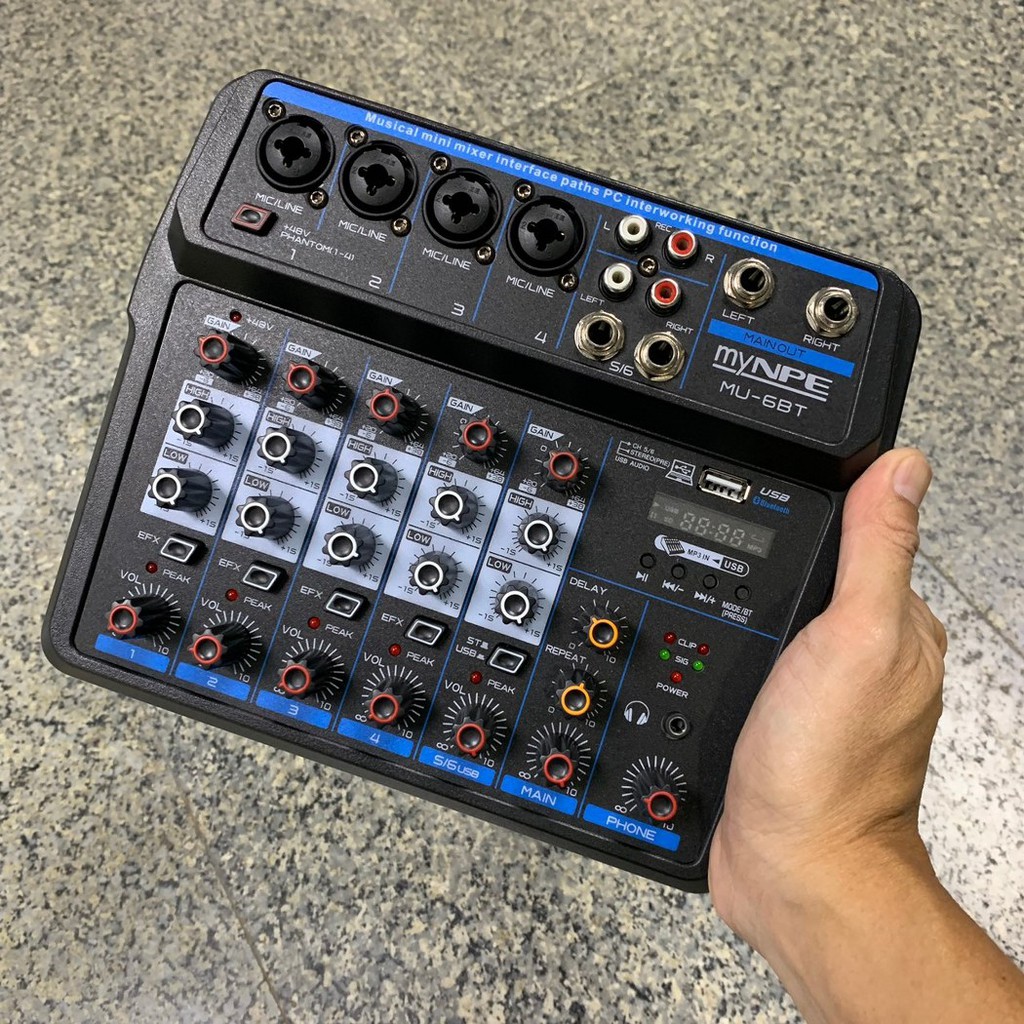 มิกเซอร์ MYNPE MU-6BT ราคาประหยัด - goodsound_studio - ThaiPick