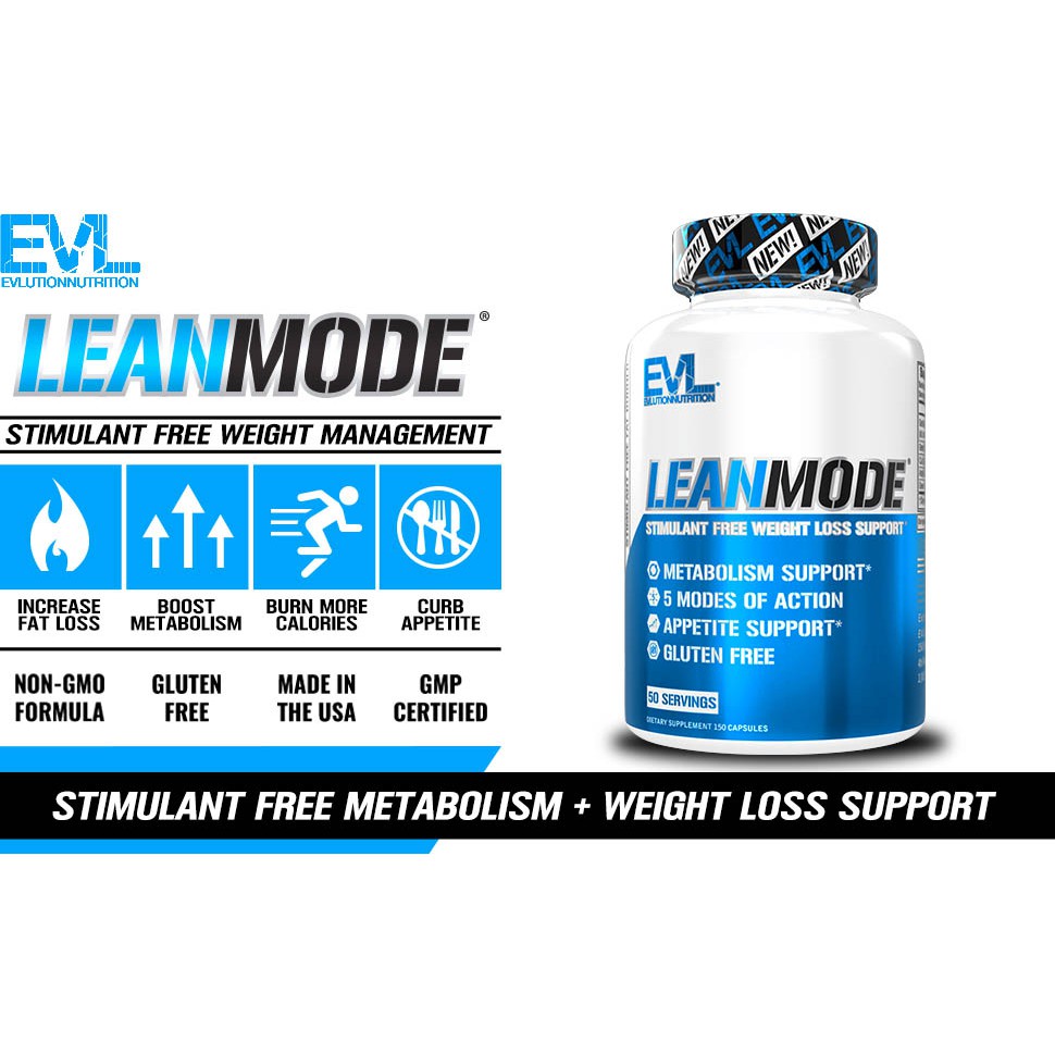 ผลิตภัณฑ์อาหารเสริม EVL Lean Mode, EVLution Nutrition, Stimulant Free ...