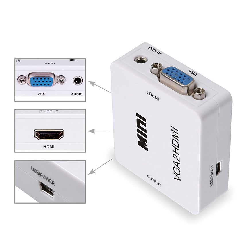 MINI VGA to HDMI Converter up scaler 1080P - xlltech - ThaiPick