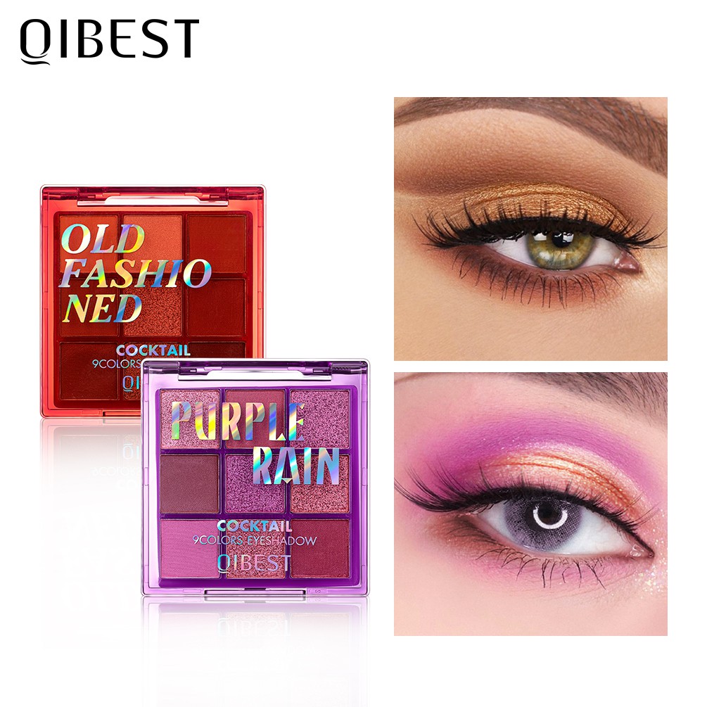 BEAUTY GLAZED NEON Eyeshadow Palette Holographic Shiny Matte Glitter ...