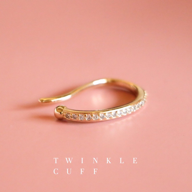 SweetFuchsia - Twinkle Cuff ear cuff | ต่างหูเกี่ยว ต่างหูหนีบ - sweetfuchsia - ThaiPick