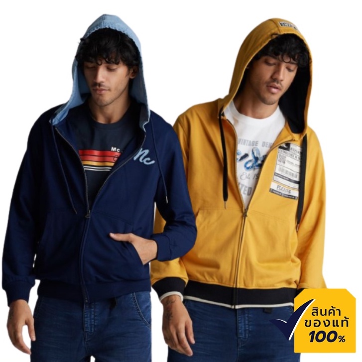 Mc JEANS เสื้อกันหนาว เสื้อแขนยาว มีฮู้ด รูปทรงสวยคลาสสิค Mc X J Lone ...