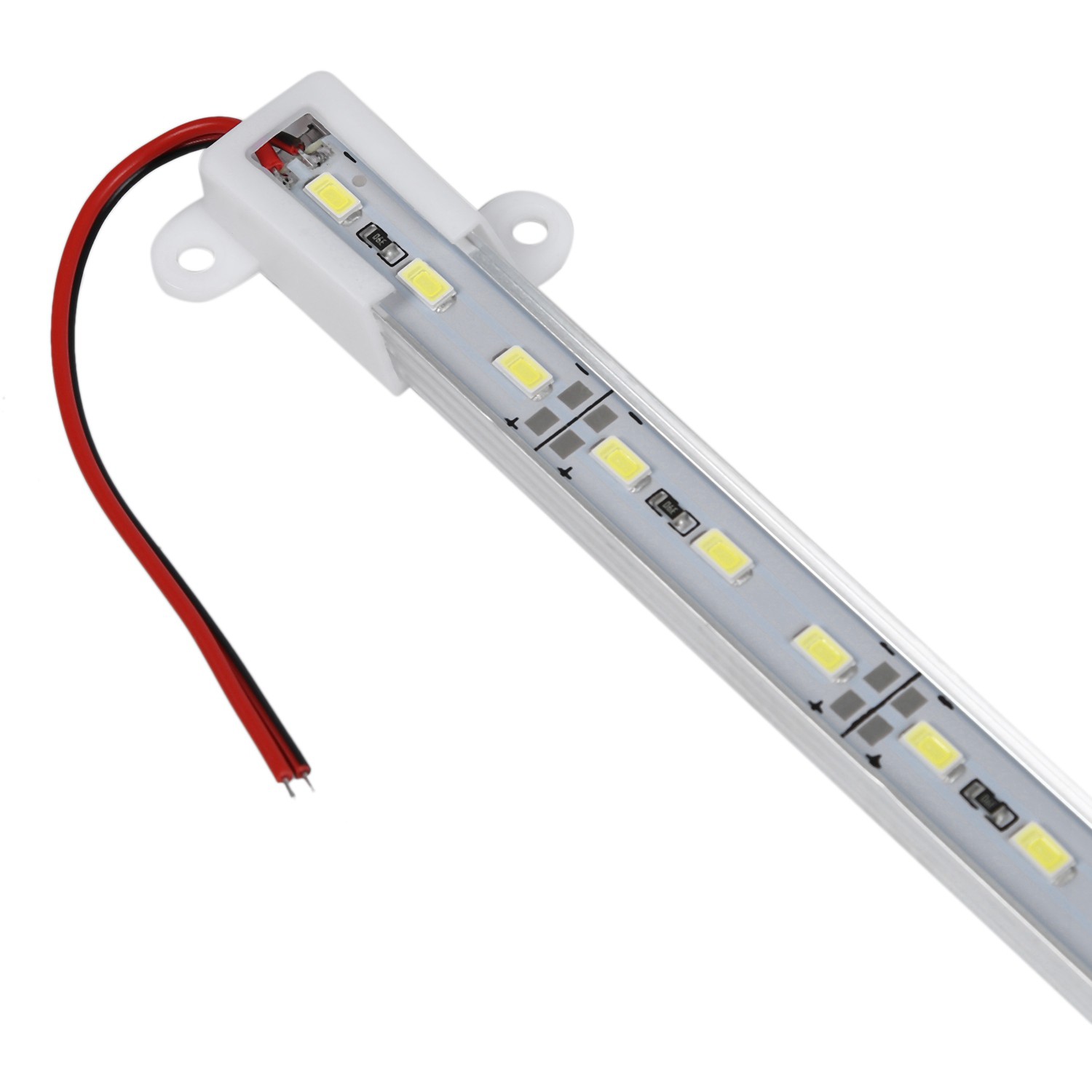 COD 50CM 12V 36 LED 5050 SMD Hard Strip Light Aluminum Rigid Warm White ...