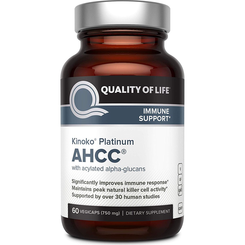 Premium Kinoko Platinum AHCC Supplement – 750mg of AHCC per Capsule ...