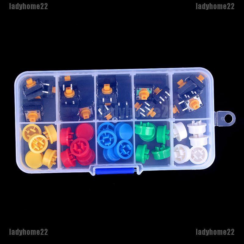 ปุ่มกดชุดฝาครอบ Momentary Lh & Cap 12x12 X 7 . 3 . 3 สําหรับ Arduino ...