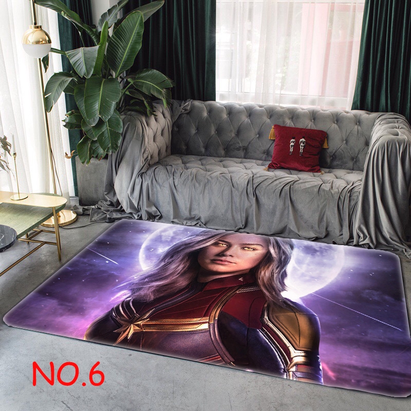 Spot Hot Sale Marvel Captain Marvel Iron Man Avengers Floor Mat Living ...