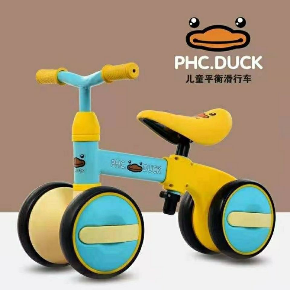 ⊙Little Yellow Duck Balance Scooter เด็กอายุ 1 ถึง 3 ปี 2 เด็กทารกของเล่นรถเข็นเด็กหญิง Twisting ...