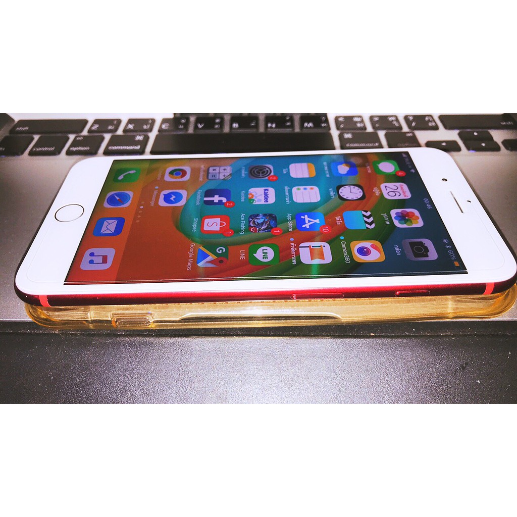 Apple iphone7 Plus 128G สีแดง Model TH สภาพพร้อมใช้งาน ผ่านการใช้งานน้อย ...