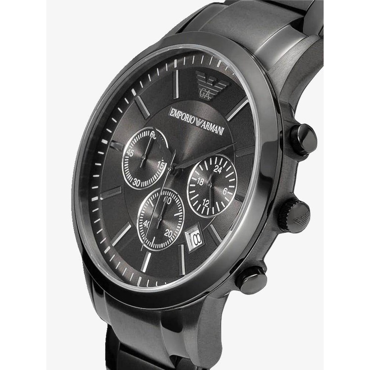 SALE Emporio Armani นาฬิกาข้อมือผู้ชาย Classic Chronograph Gunmetal ...