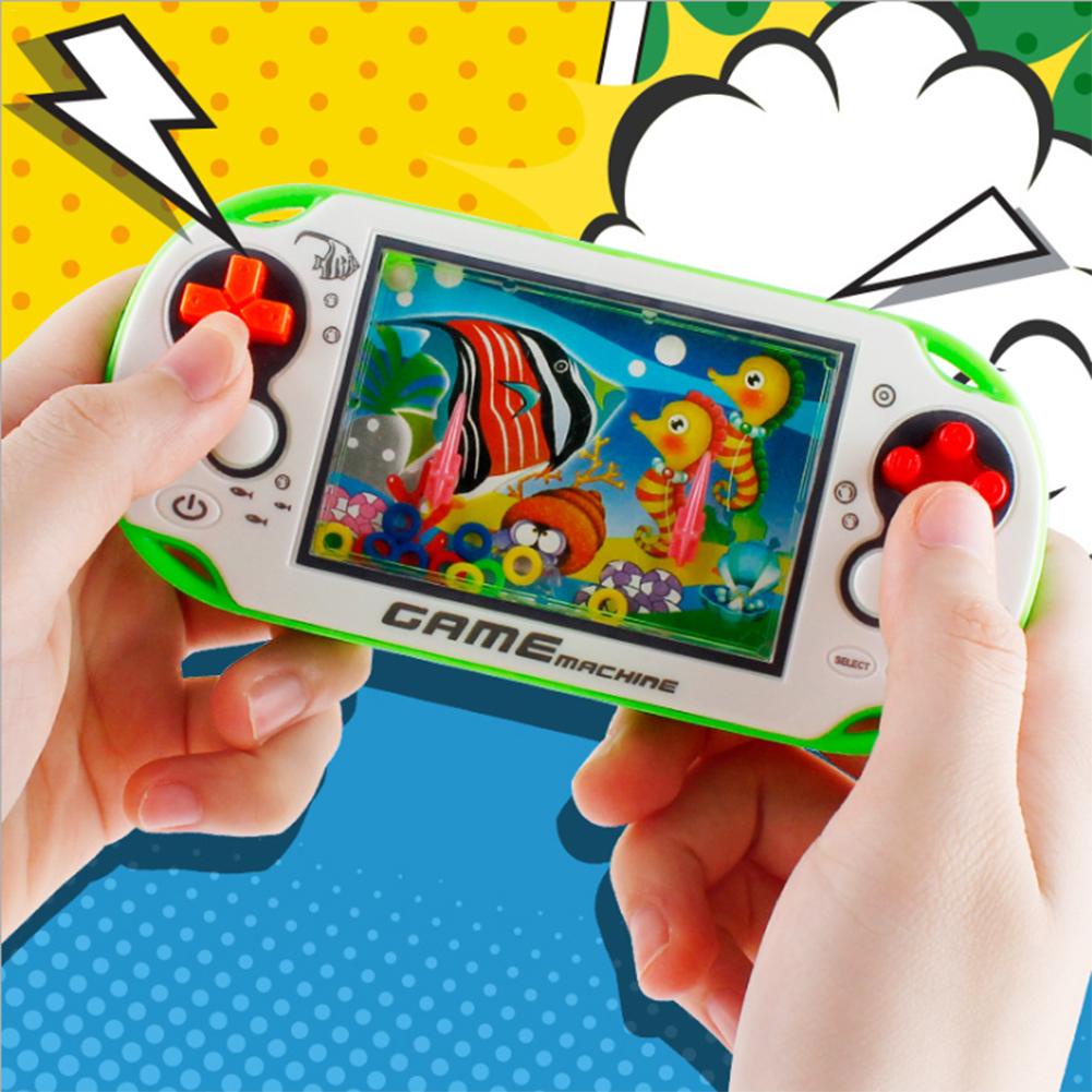 คอนโซลเปลือกRetro Water Ring Game Machine Child Handheld Game Machine ...